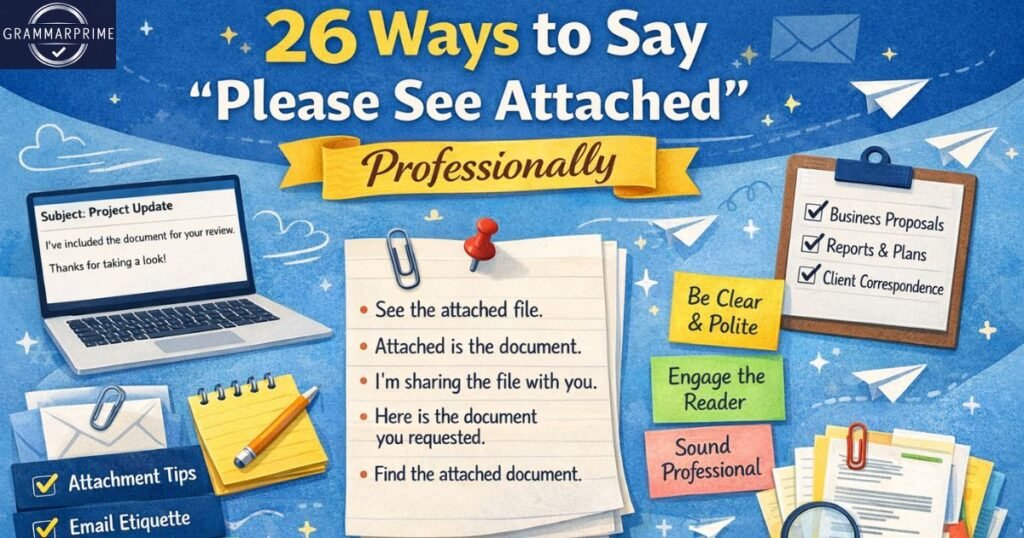 26 Ways to Say “Please See Attached” Professionally 2026